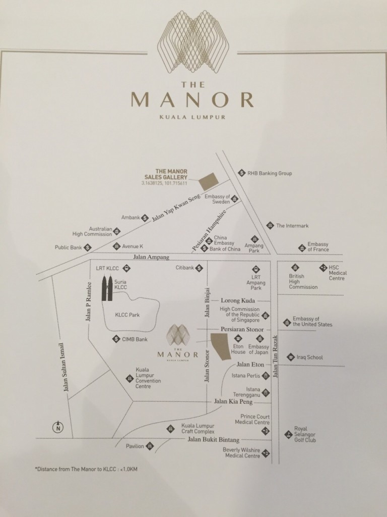 The Manor Condominium KLCC location map | New Property Launch - Kuala ...