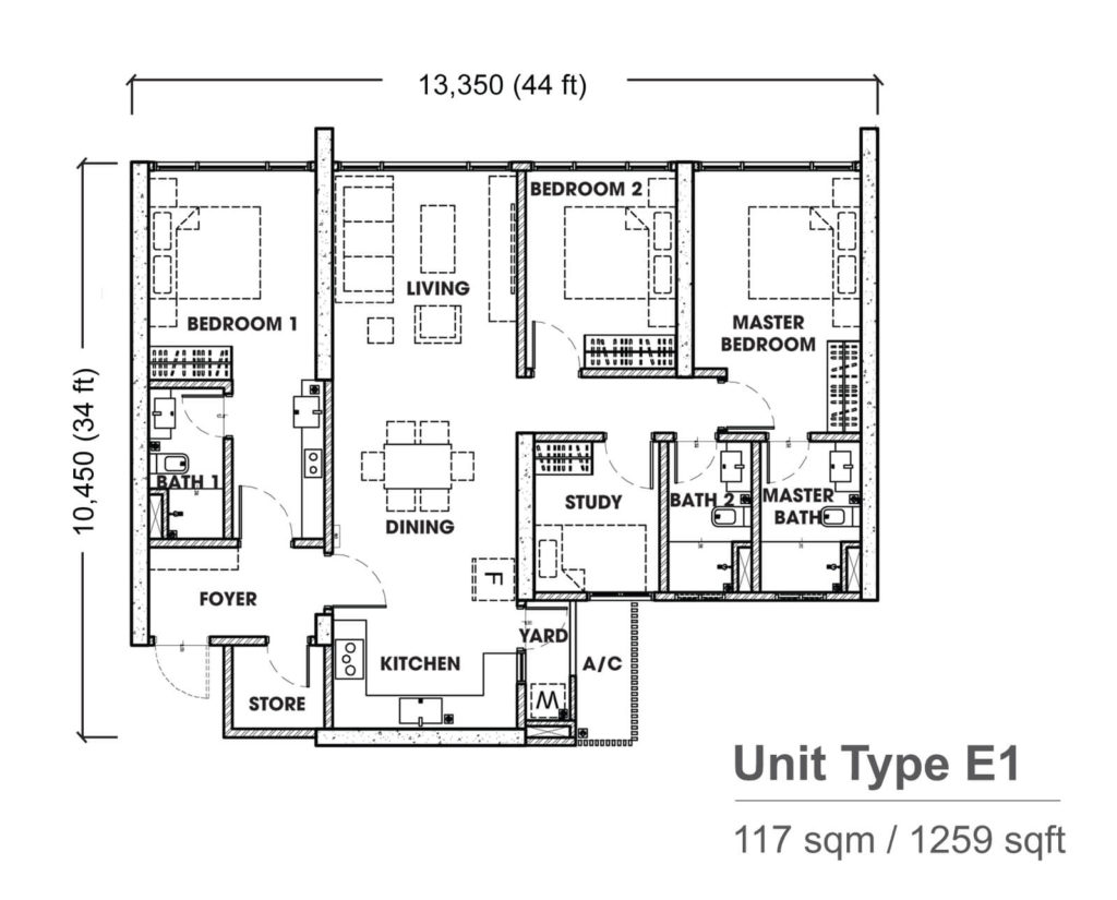 Greenfield-Residemce-Floor-Plan-Type-E1 | New Property Launch - Kuala ...