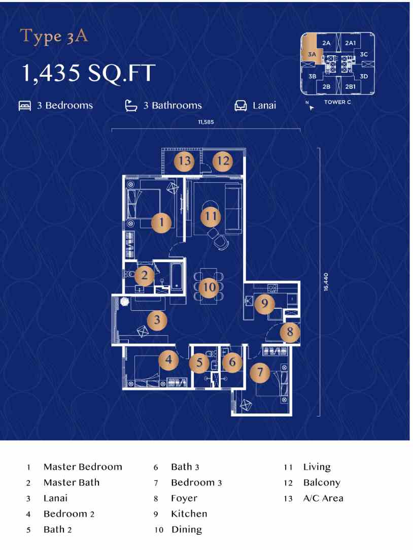 Bangsar-Hill-Park-Talisa-Unit-Layout-Type-3A | New Property Launch ...
