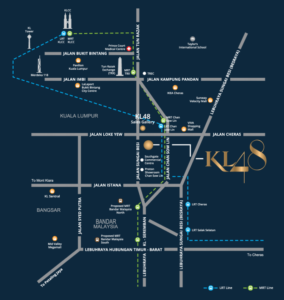 KL48-Residences-Location-Map | New Property Launch - Kuala Lumpur, Selangor