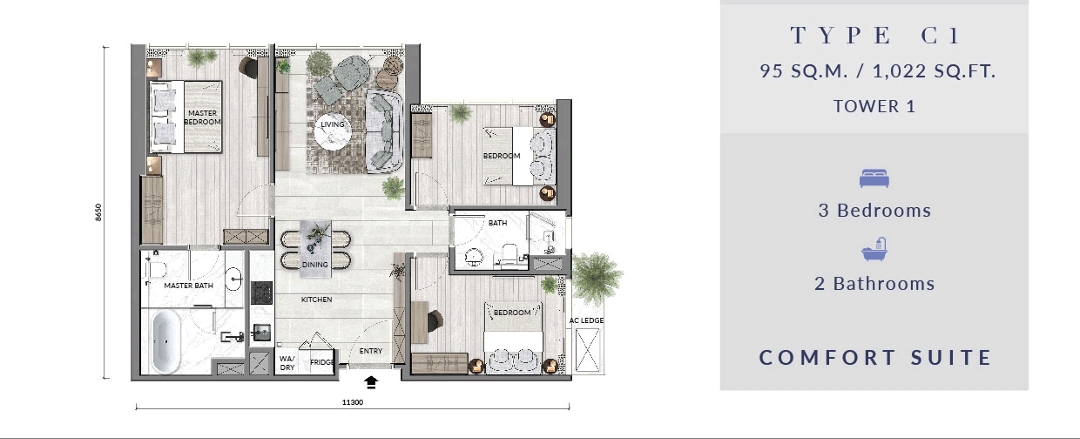 Core-Residence-Floor-Plan-Type-C1 | New Property Launch - Kuala Lumpur ...