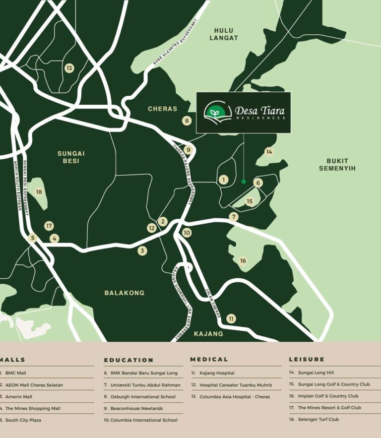 Desa-Tiara-Location-Map | New Property Launch - Kuala Lumpur, Selangor